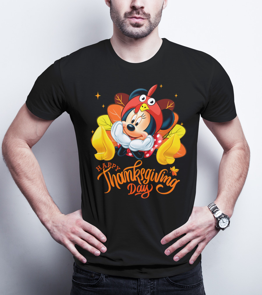 Minnie Happy Thanksgiving Day Turkey Costume T-Shirt