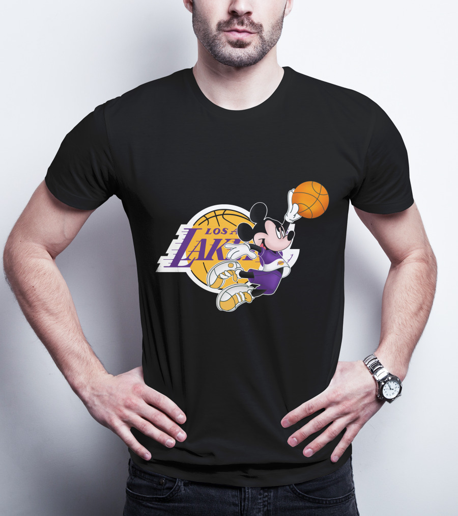 Mickey Los Angeles Lakers Basketball T-Shirt