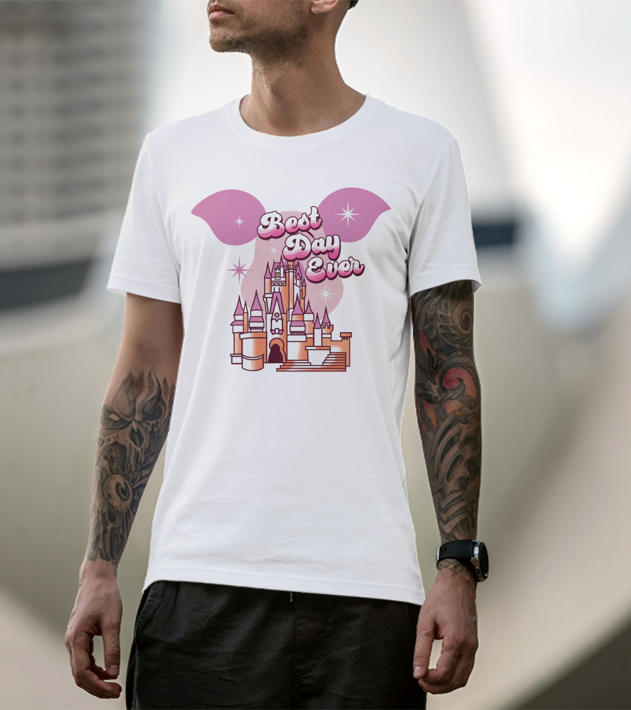 Best Day Ever Piglet Ears Castle Magic Stars T-Shirt