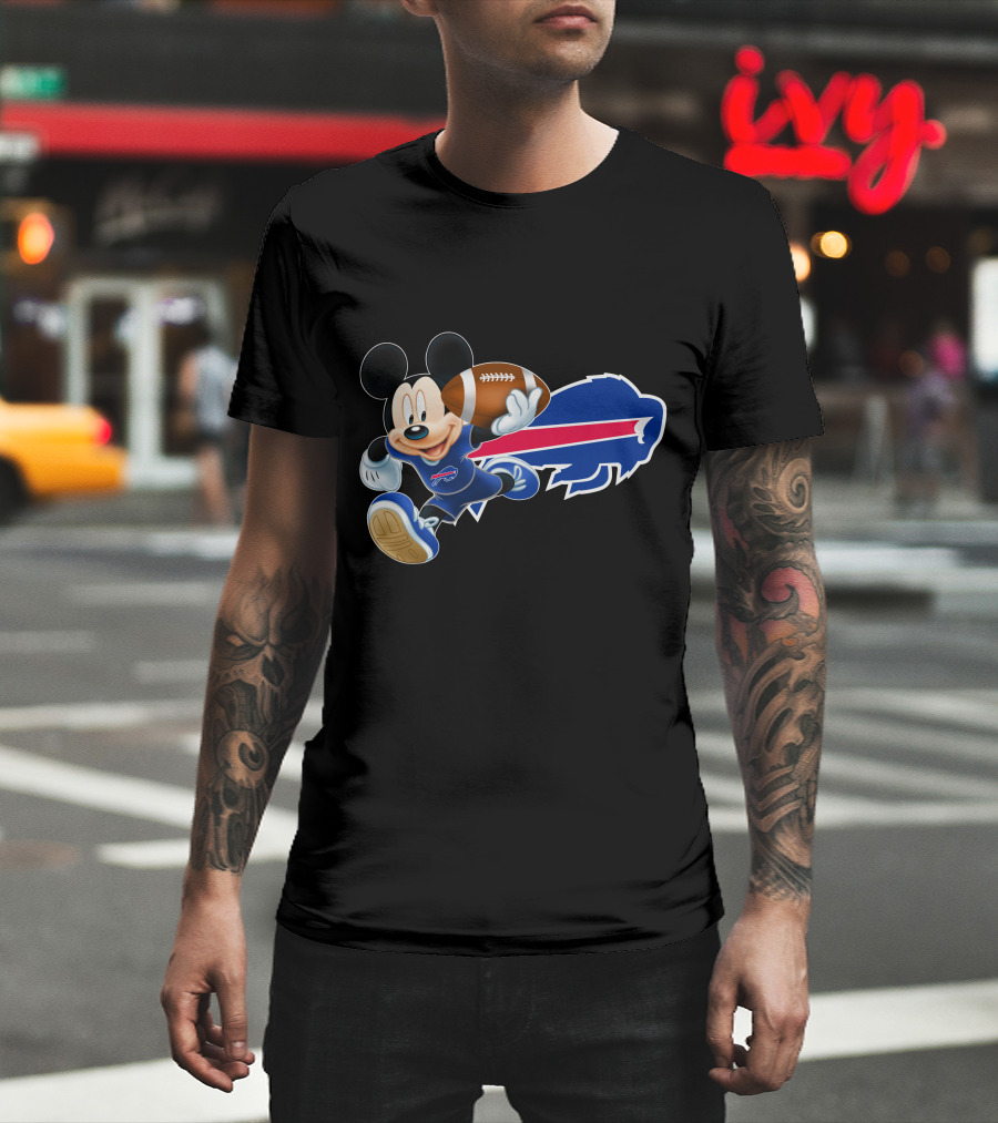 Mickey Mouse Buffalo Bills Football T-Shirt