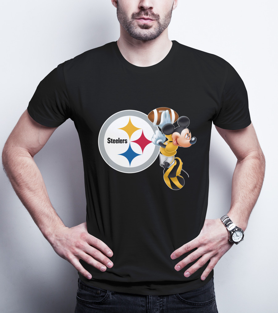 Steelers Mickey Ps Football Fan T-Shirt