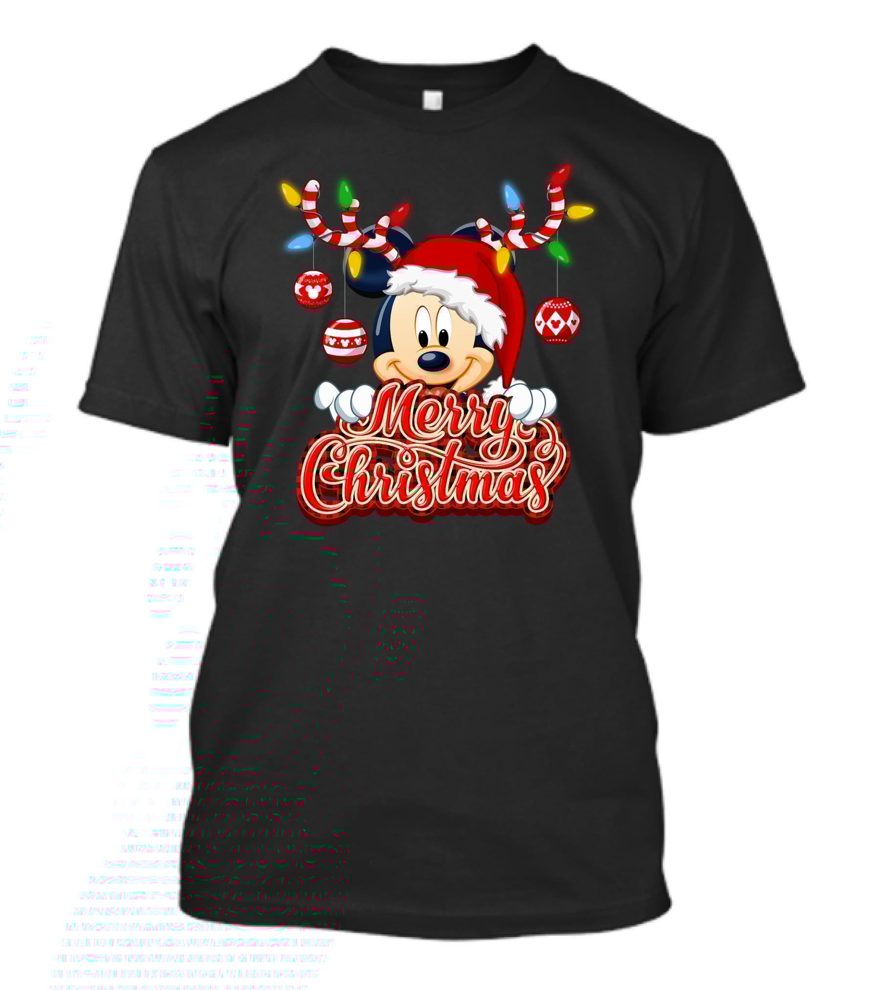 Mickey Mouse Merry Christmas Festive T-Shirt