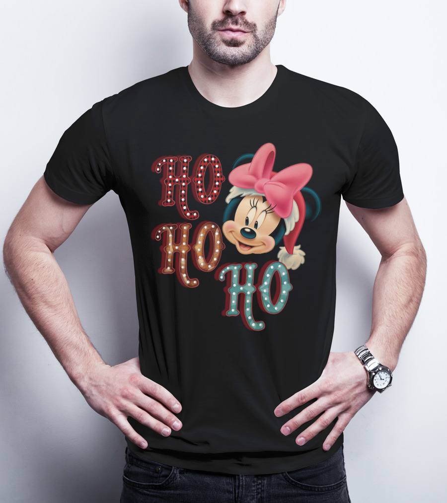 Minnie Mouse Christmas Ho Ho Ho T-Shirt