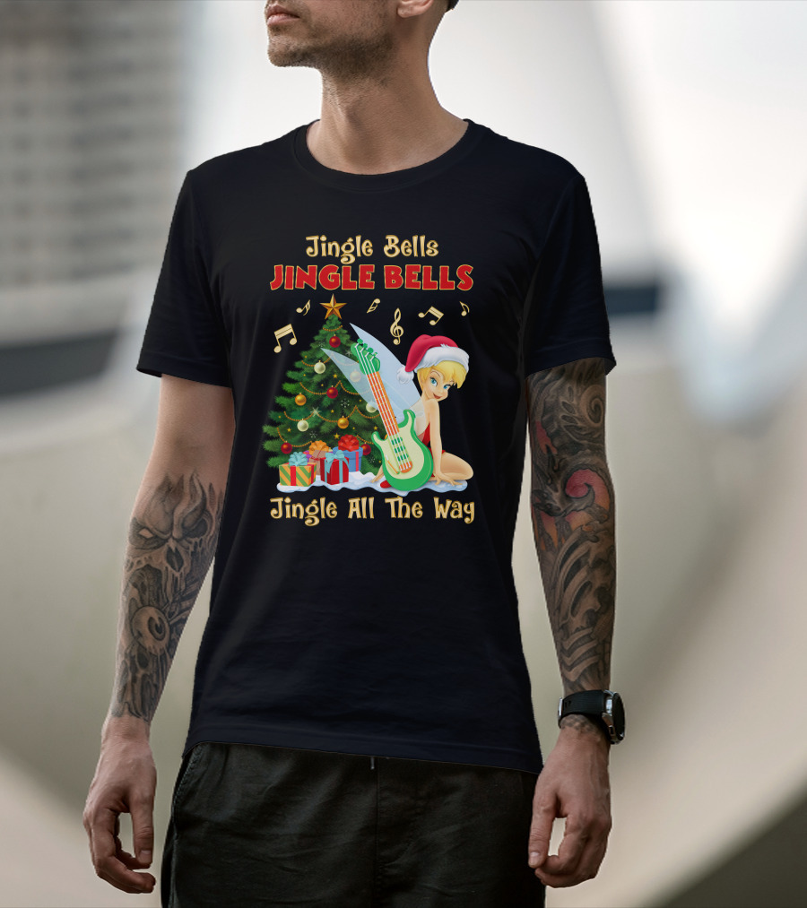 Jingle Bells Tinkerbell Christmas Magic Jingle All The Way T-Shirt
