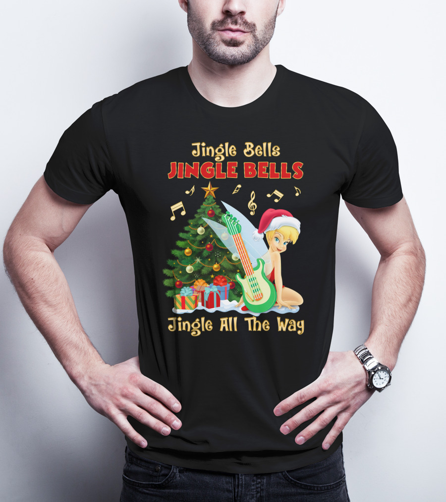Jingle Bells Tinkerbell Christmas Magic Jingle All The Way T-Shirt