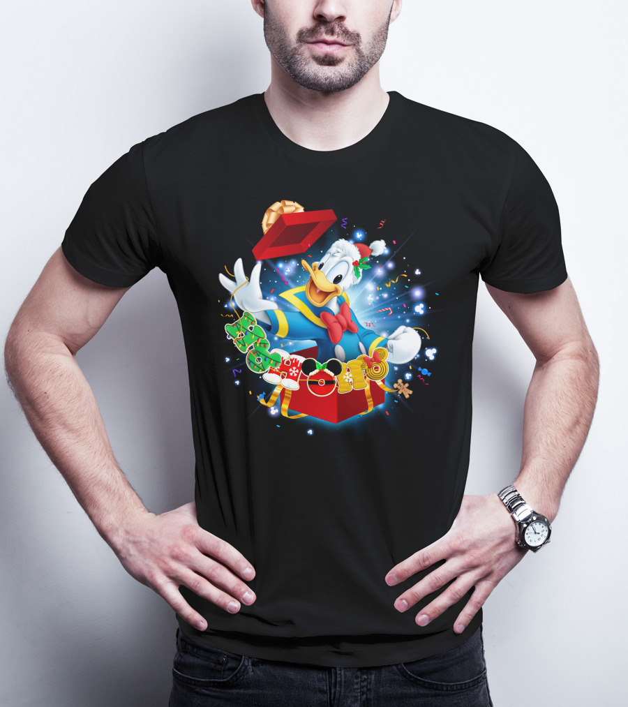 Donald Duck Christmas Magic Holiday Surprise T-Shirt