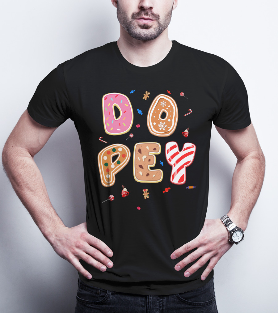 Dopey Candy Cane Gingerbread Cookie Sprinkle Sweets T-Shirt