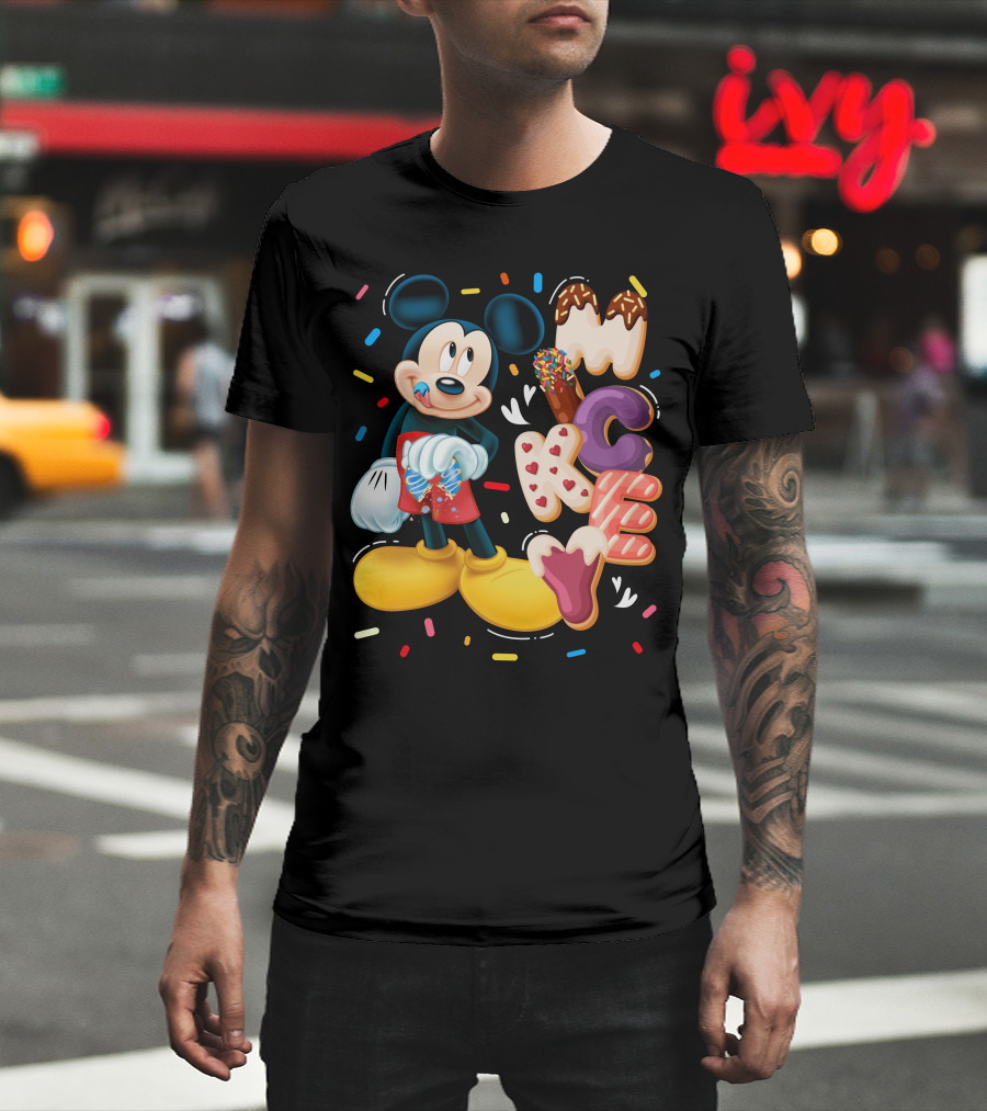 Mickey Mouse Donut Sprinkles T-Shirt