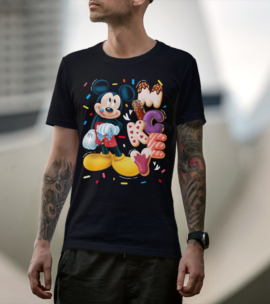 Mickey Mouse Donut Sprinkles T-Shirt