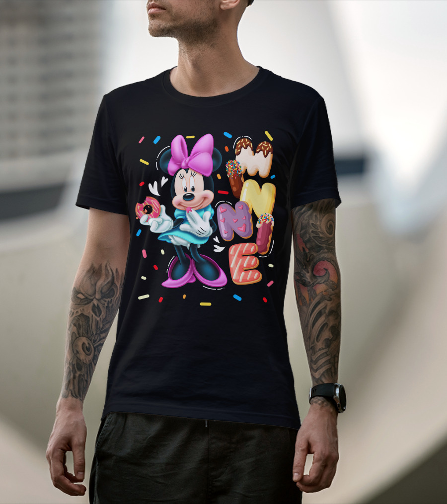 Minnie Donut And Sprinkles Theme T-Shirt