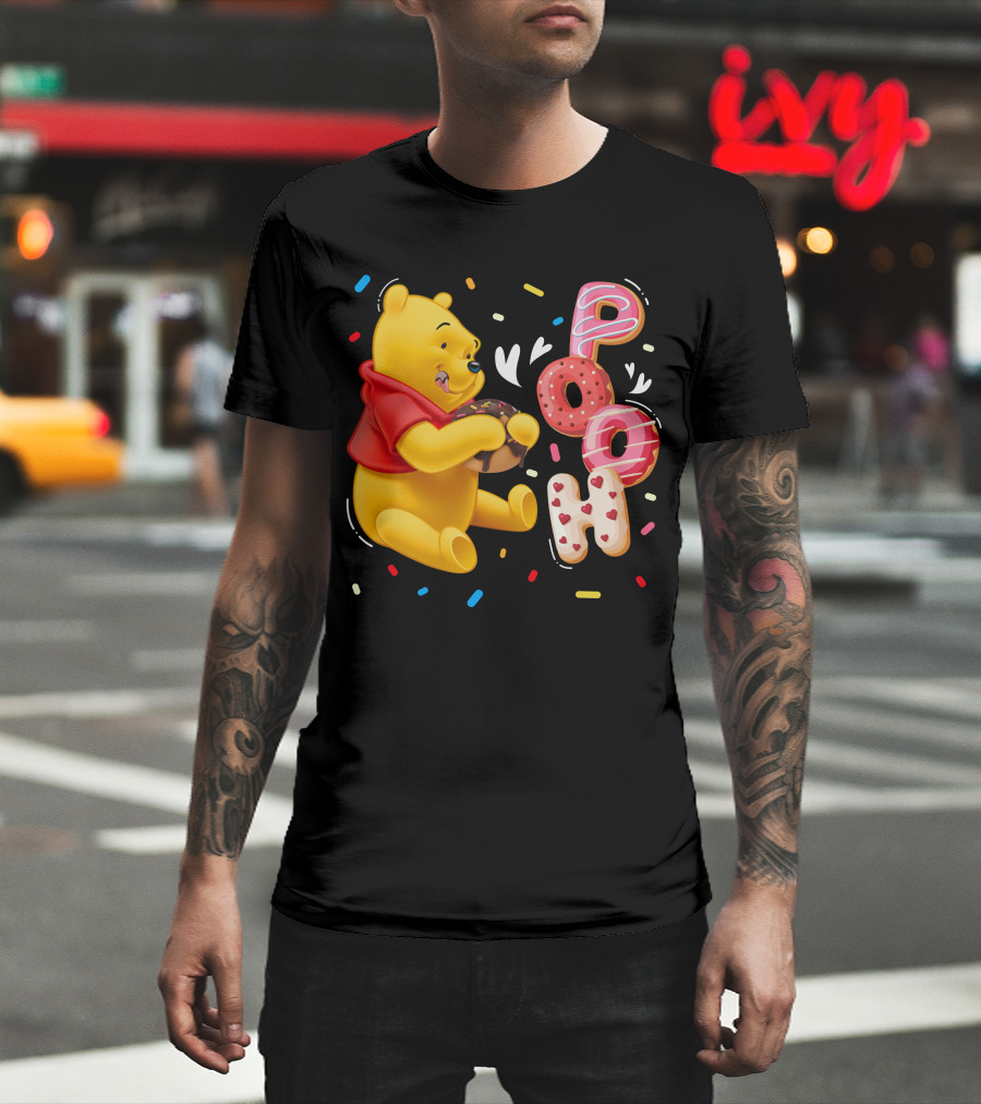 Pooh Donut Delight With Sprinkles T-Shirt