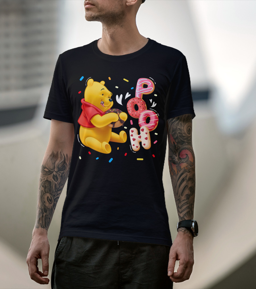 Pooh Donut Delight With Sprinkles T-Shirt