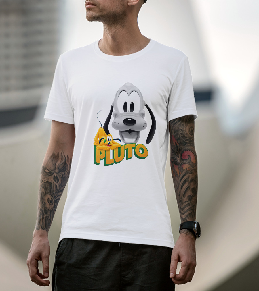 Pluto Cartoon Dog Disney Animation Character T-Shirt