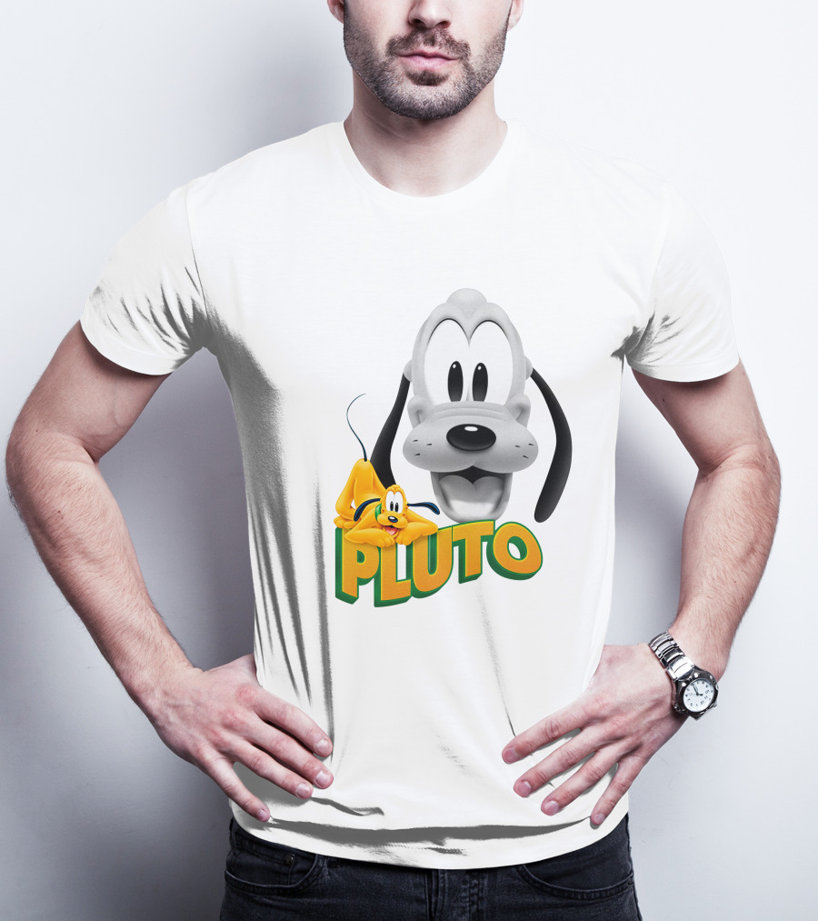 Pluto Cartoon Dog Disney Animation Character T-Shirt