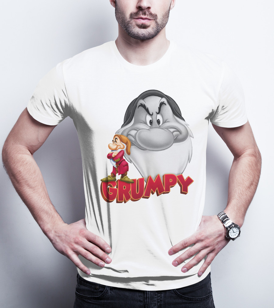 Grumpy Snow White Dwarf Character T-Shirt