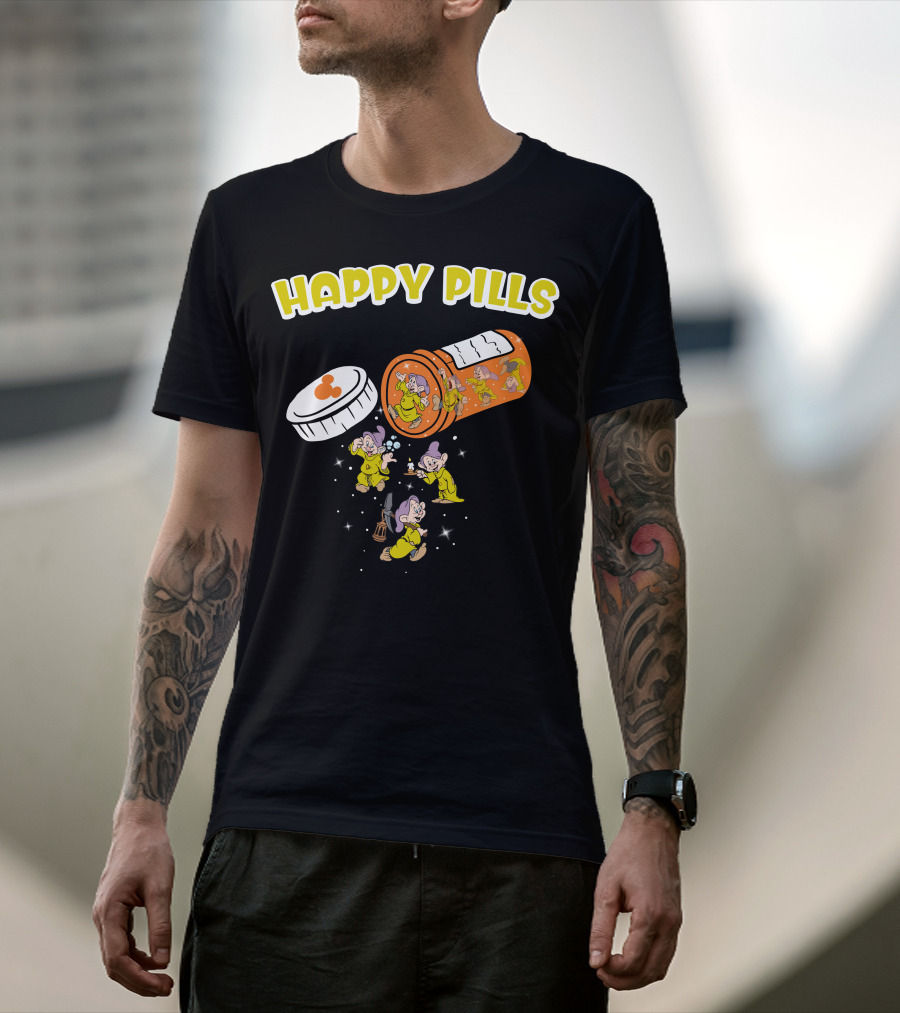 HAPPY PILLS Dopey Dwarf Animation T-Shirt