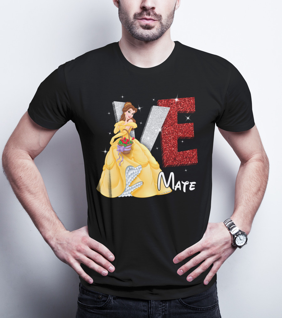 Belle Love Mate Sparkling Princess Theme T-Shirt