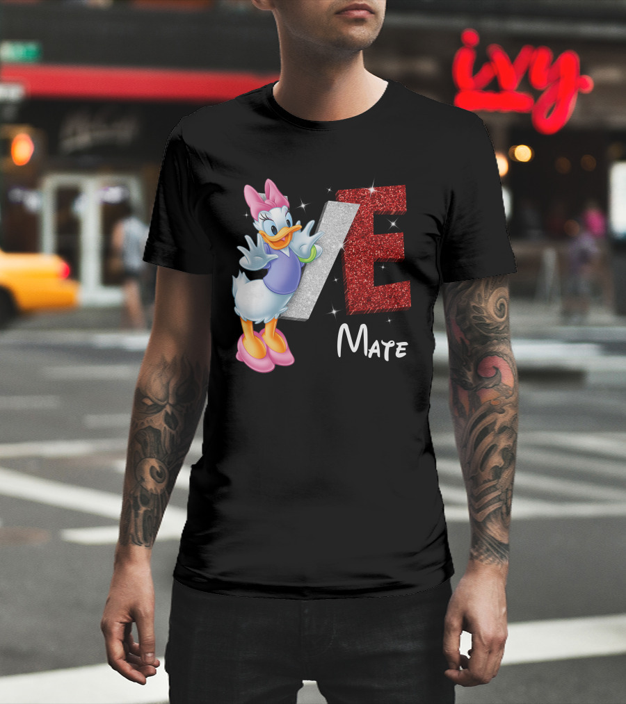 Daisy Duck Love Mate Sparkling Style T-Shirt