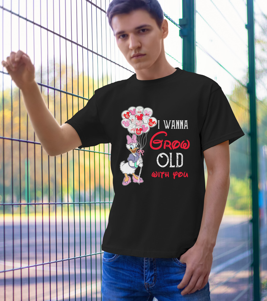 I Wanna Grow Old With You Daisy Balloons T-Shirt