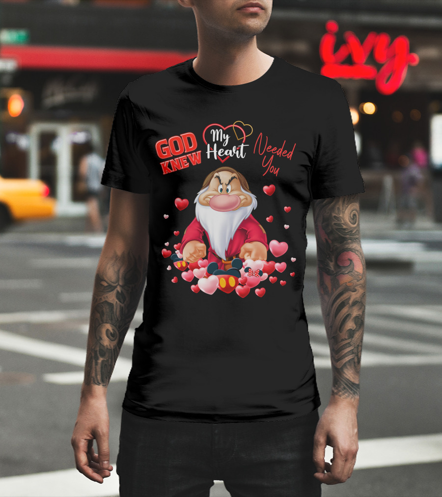 God Knew My Heart Needed You Grumpy Hearts Disney T-Shirt