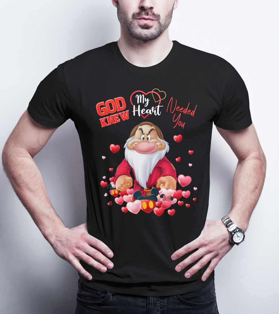God Knew My Heart Needed You Grumpy Hearts Disney T-Shirt