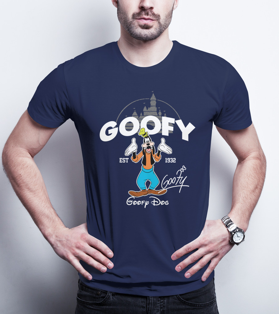 Goofy Est 1932 Goofy Dog Castle T-Shirt