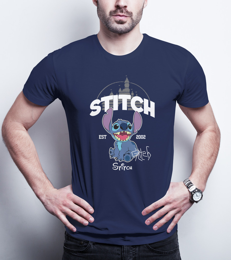 Stitch Est 2002 Disney Castle T-Shirt