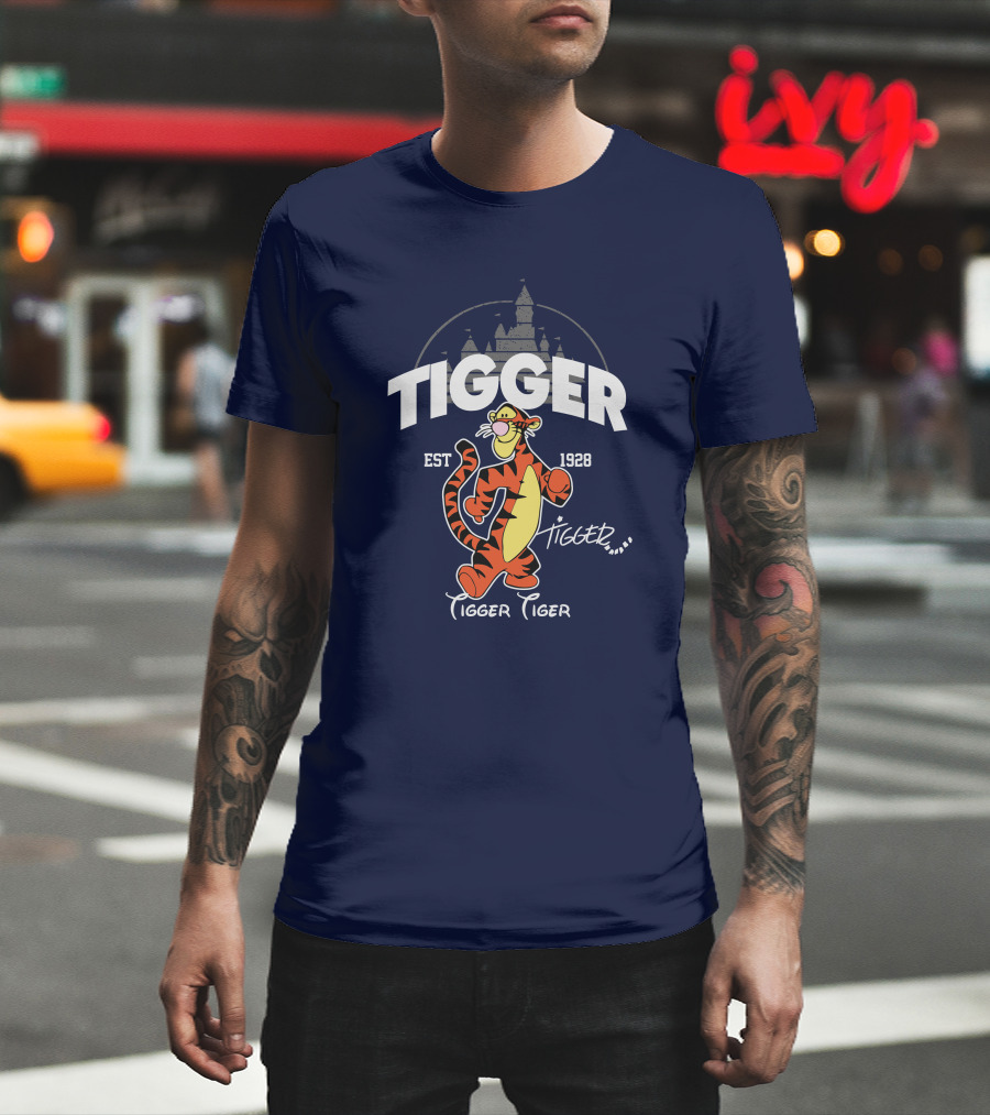 Tigger Tiger Castle Est 1928 T-Shirt