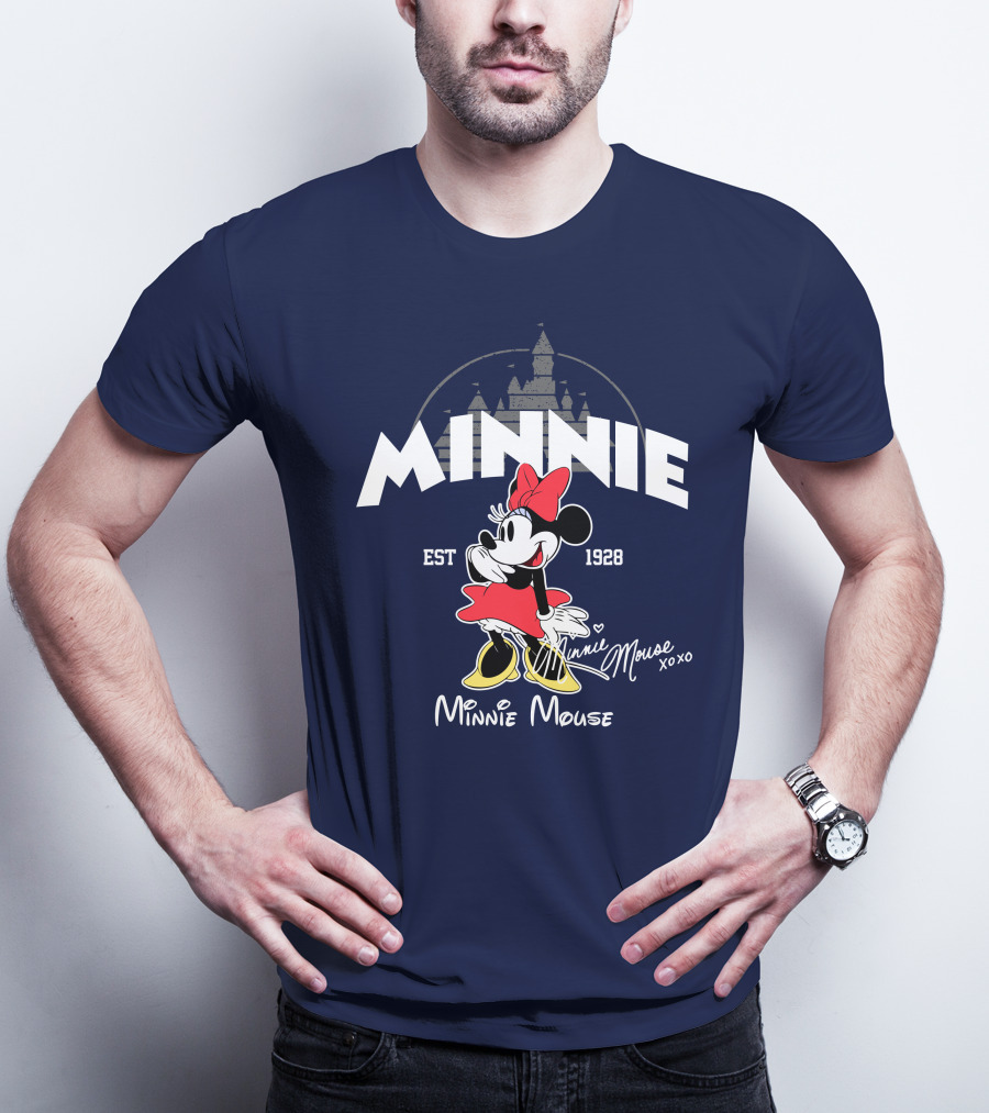 Minnie Mouse Est 1928 Mickey Disney Castle T-Shirt