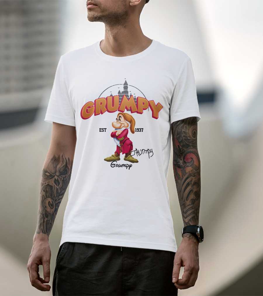 Grumpy Est 1937 Seven Dwarfs Character Disney T-Shirt