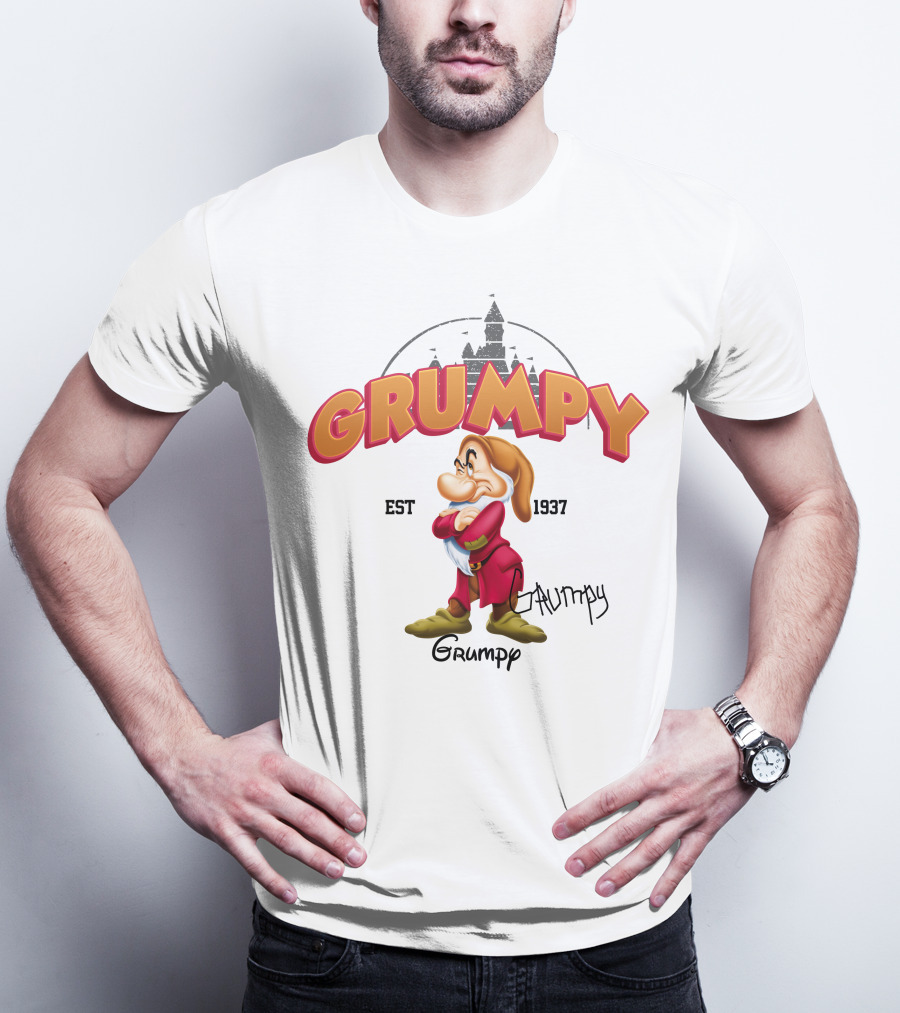 Grumpy Est 1937 Seven Dwarfs Character Disney T-Shirt