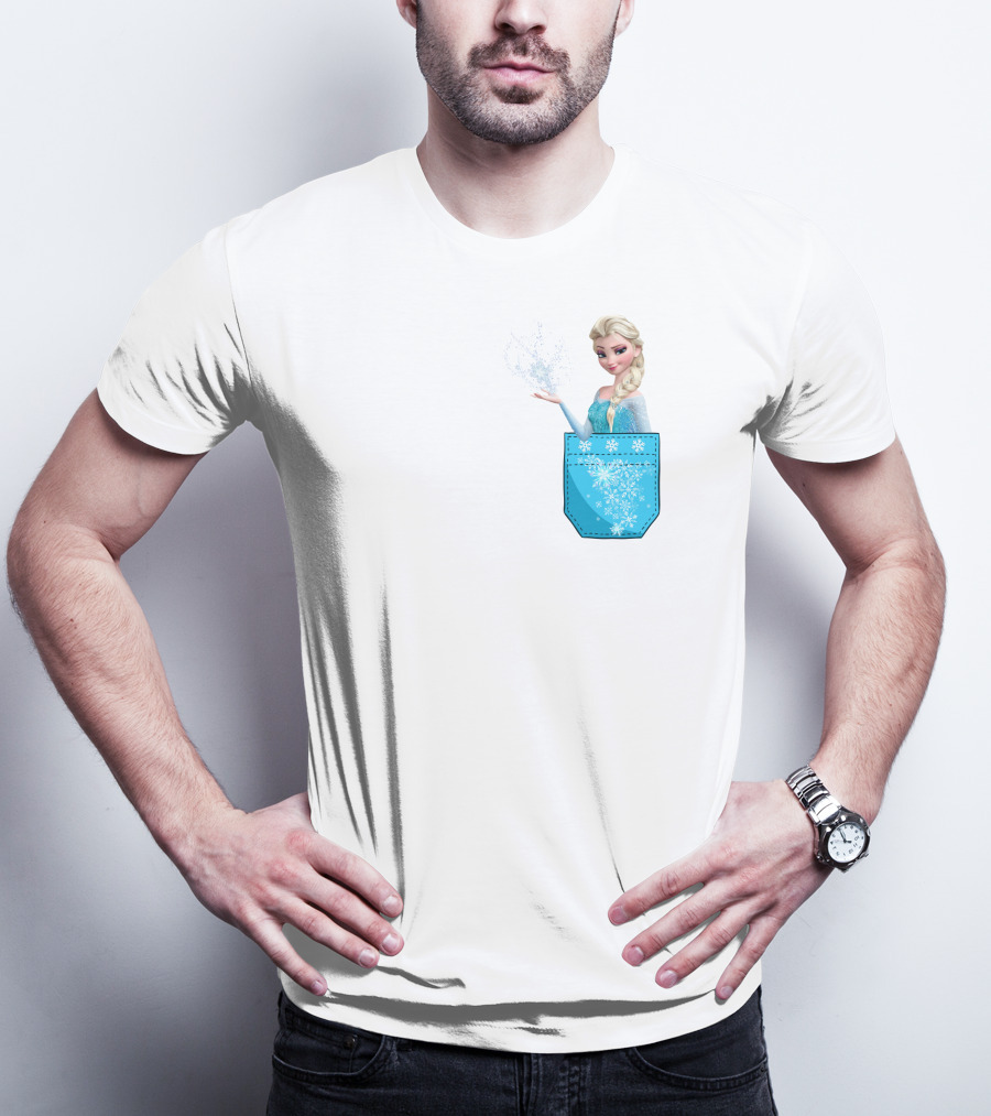 Elsa Pocket Magic Snowflakes Frozen Disney T-Shirt