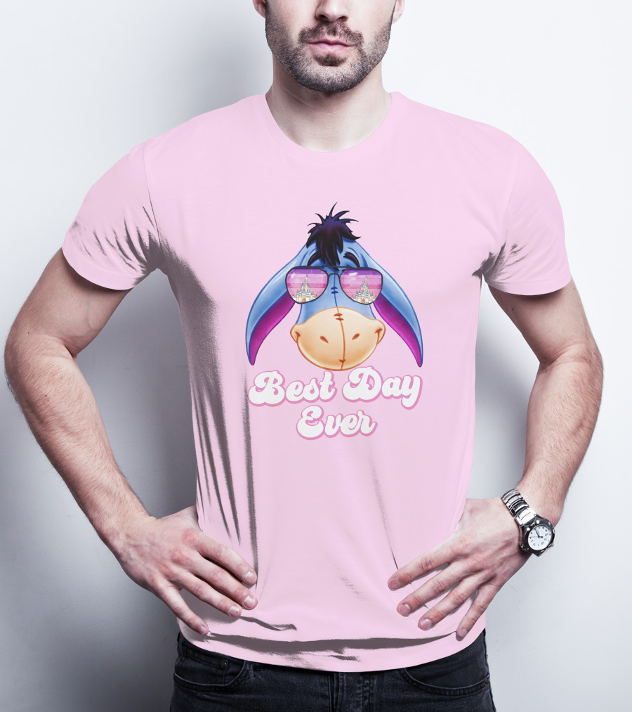Best Day Ever Eeyore With Castle Sunglasses T-Shirt