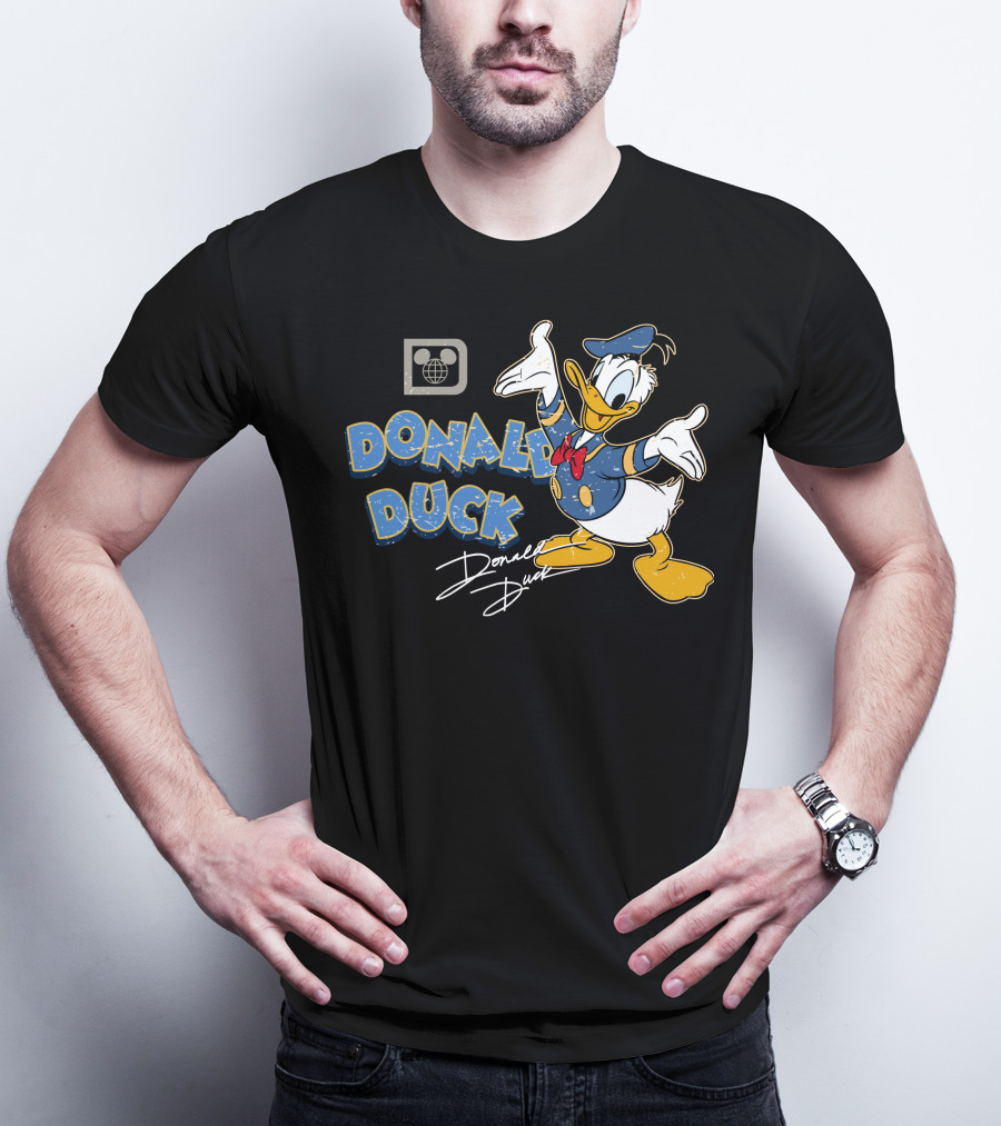 Donald Duck Retro Style Disney Character T-Shirt