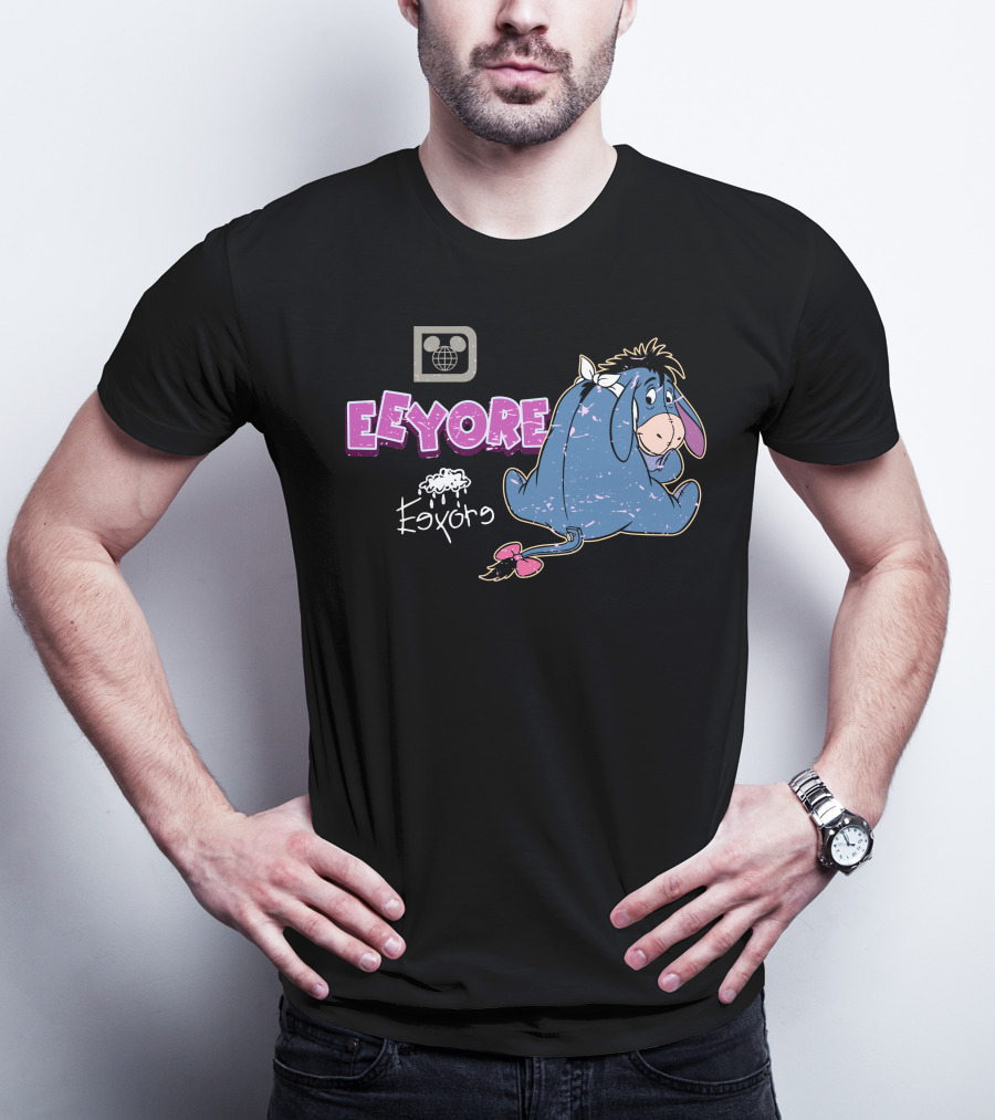Eeyore Vintage Style Disney Logo With Eeyore T-Shirt