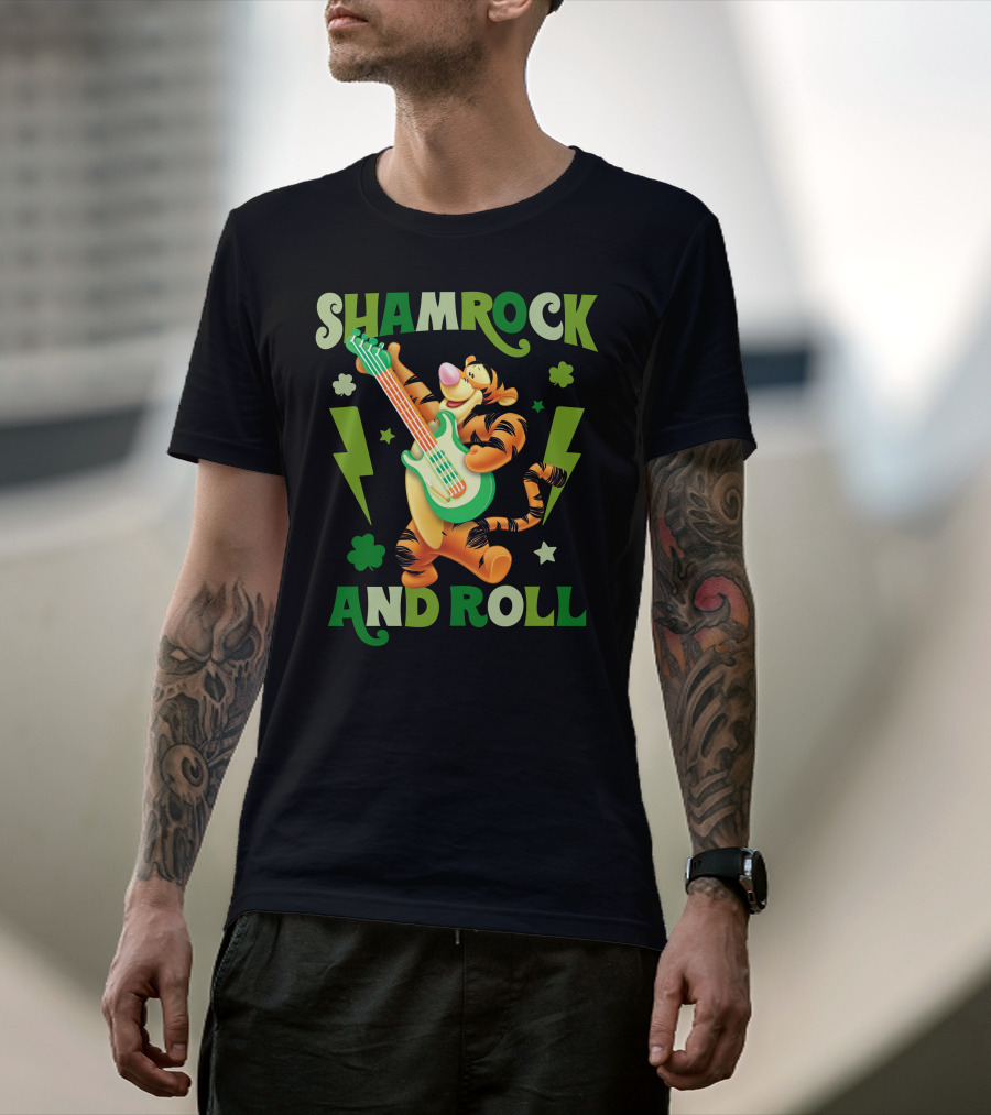 Shamrock And Roll Tigger T-Shirt