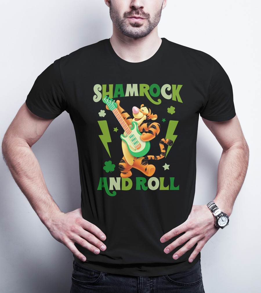 Shamrock And Roll Tigger T-Shirt