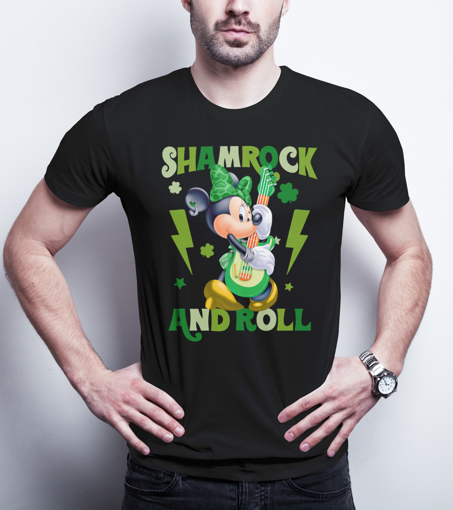 Minnie Shamrock And Roll T-Shirt