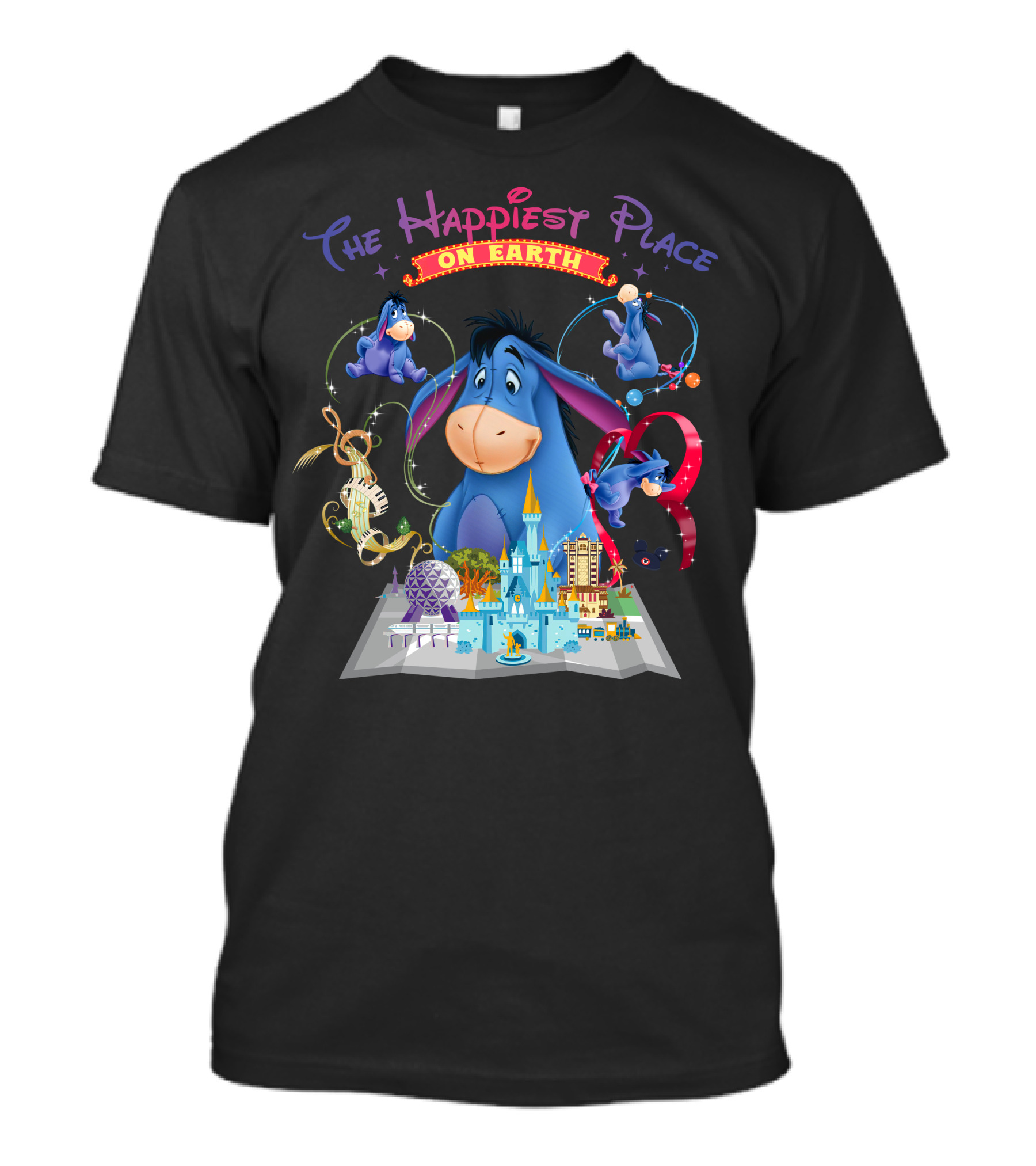 Eeyore The Happiest Place On Earth Disney Theme Park Wonderland T-Shirt