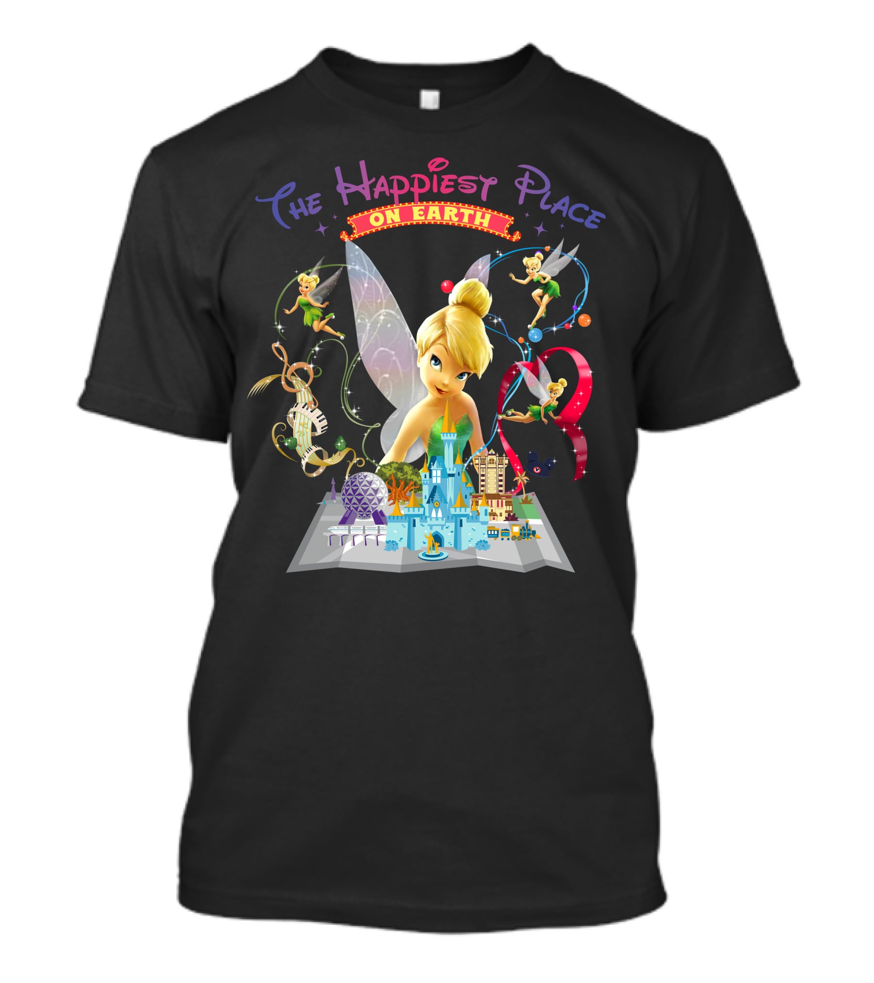 Tinkerbell The Happiest Place On Earth Disney Magic T-Shirt