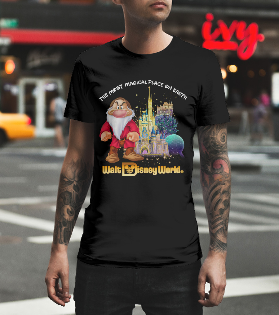 The Most Magical Place On Earth Grumpy Walt Disney World T-Shirt
