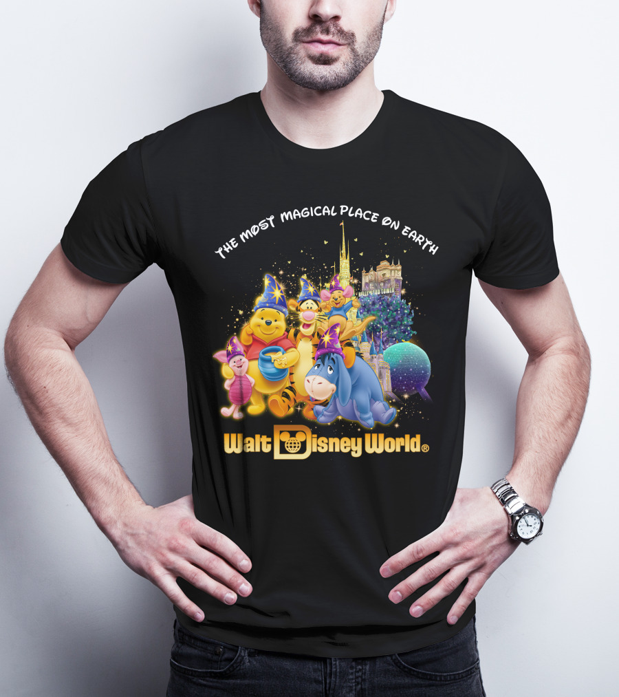 The Most Magical Place On Earth Walt Disney World Winnie The Pooh T-Shirt