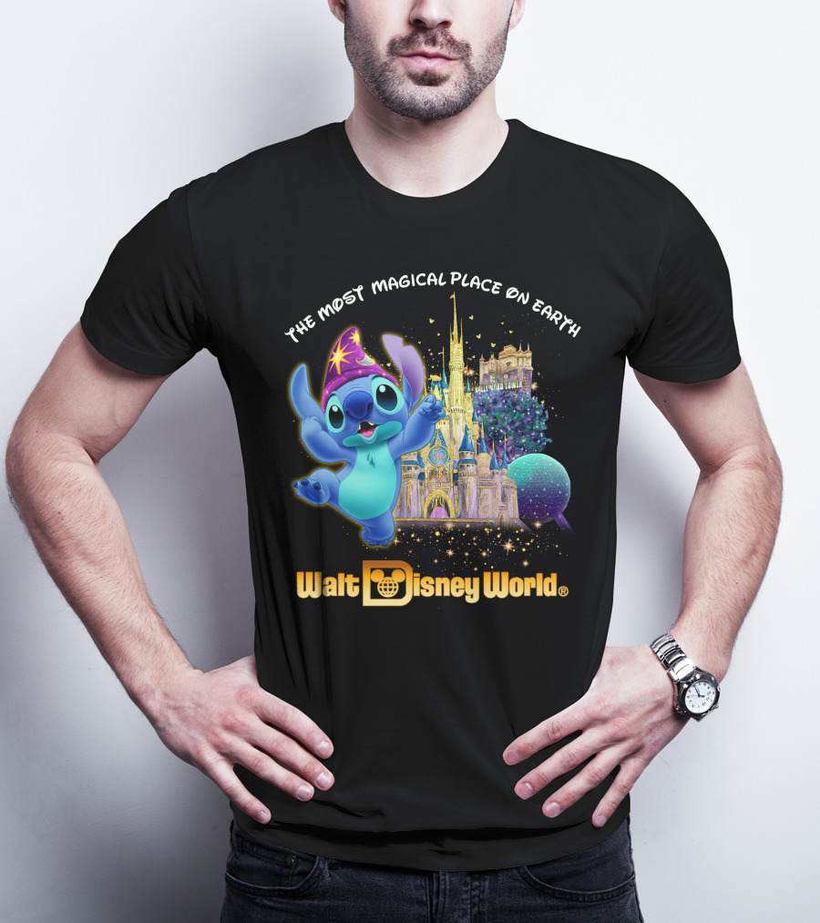 The Most Magical Place On Earth Walt Disney World Stitch T-Shirt