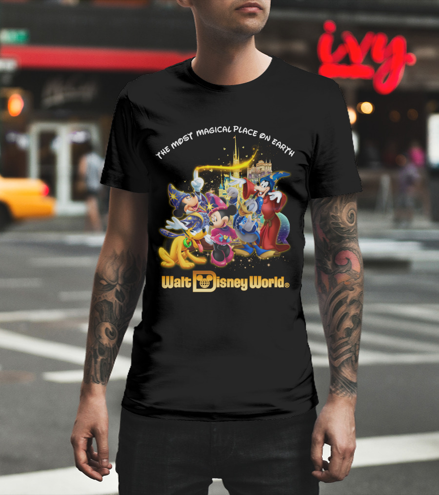 Walt Disney World The Most Magical Place On Earth Mickey & Friends T-Shirt