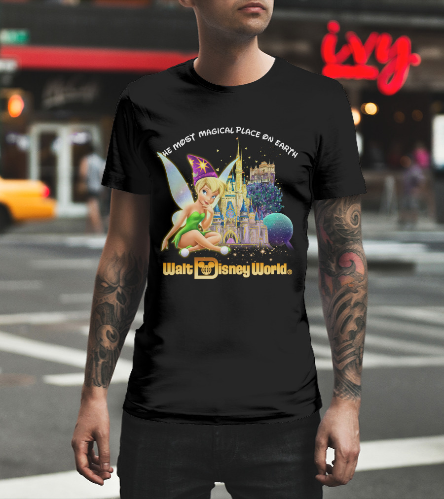 Tinkerbell Walt Disney World The Most Magical Place On Earth T-Shirt