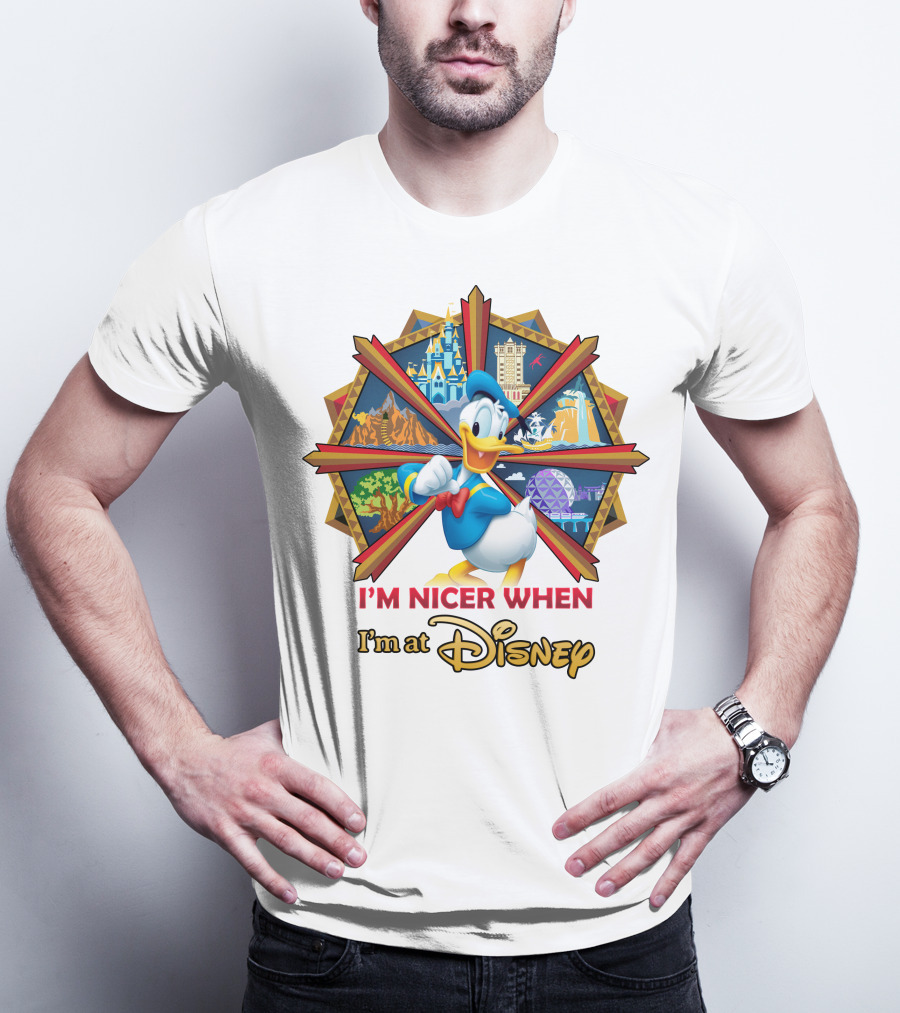 I'm Nicer When I'm At Disney Donald Duck T-Shirt