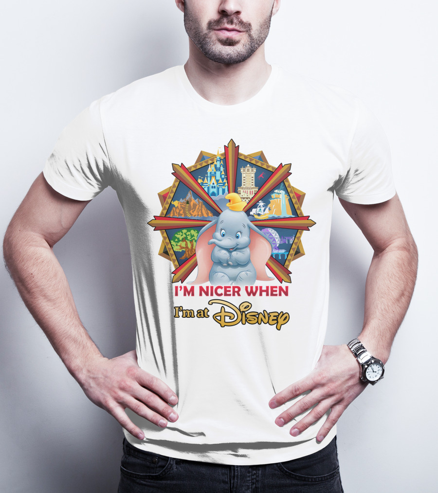 I'm Nicer When I'm At Disney Dumbo T-Shirt
