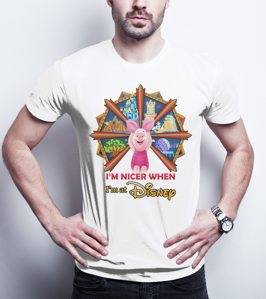 I'm Nicer When I'm At Disney Piglet T-Shirt