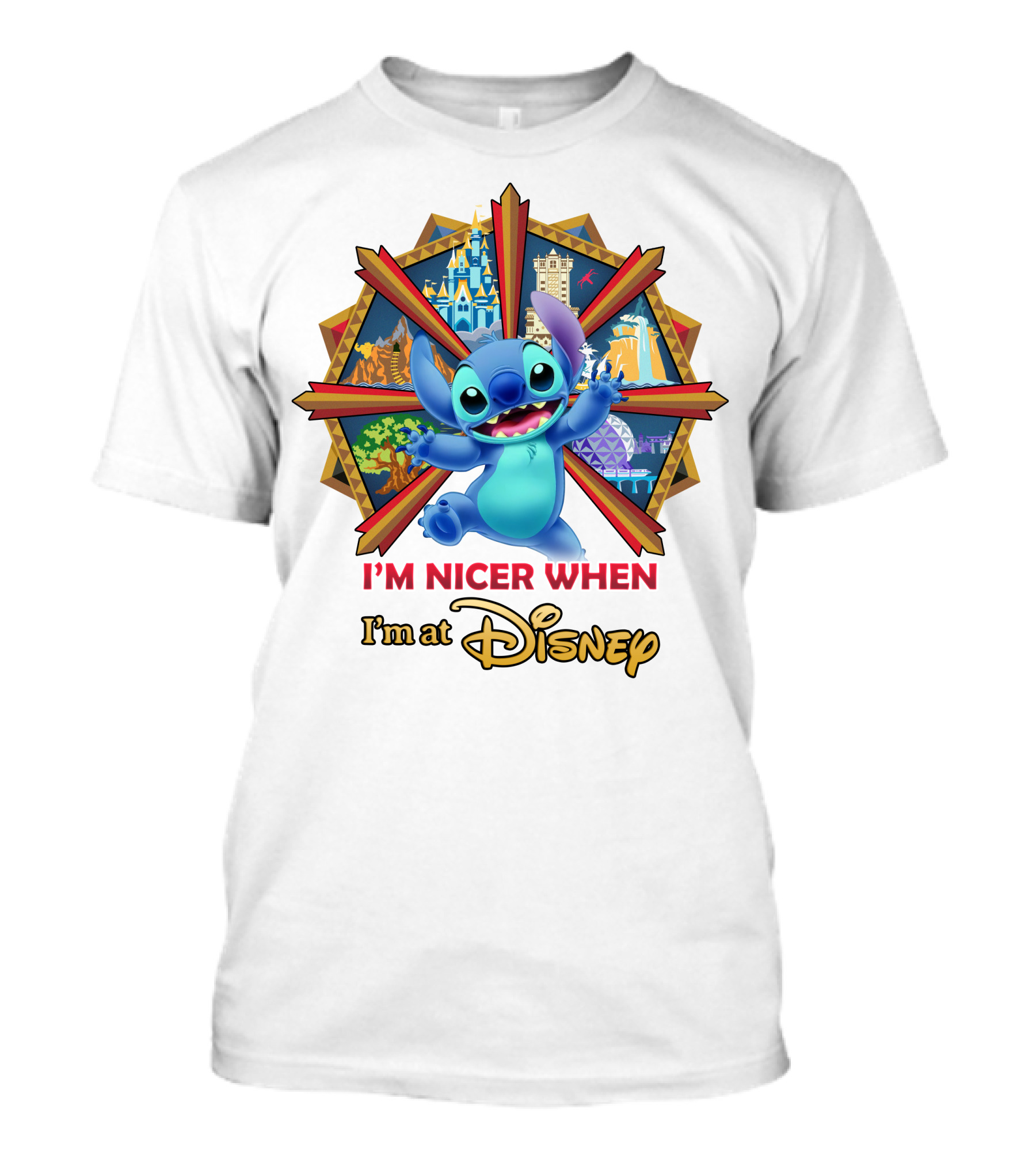 I'm Nicer When I'm At Disney Stitch T-Shirt