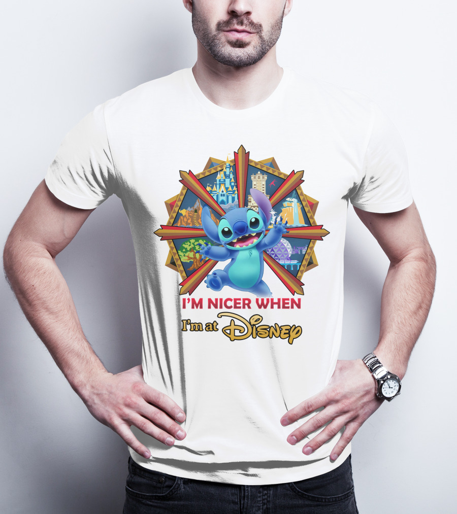 I'm Nicer When I'm At Disney Stitch T-Shirt